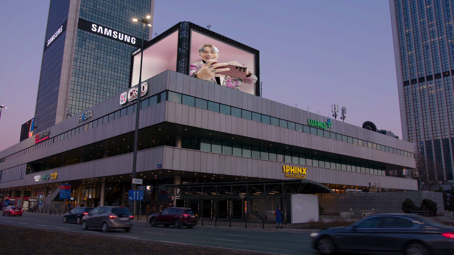 Samsung x Żabson – pierwsza reklama 3D DOOH w Polsce - Screen Network