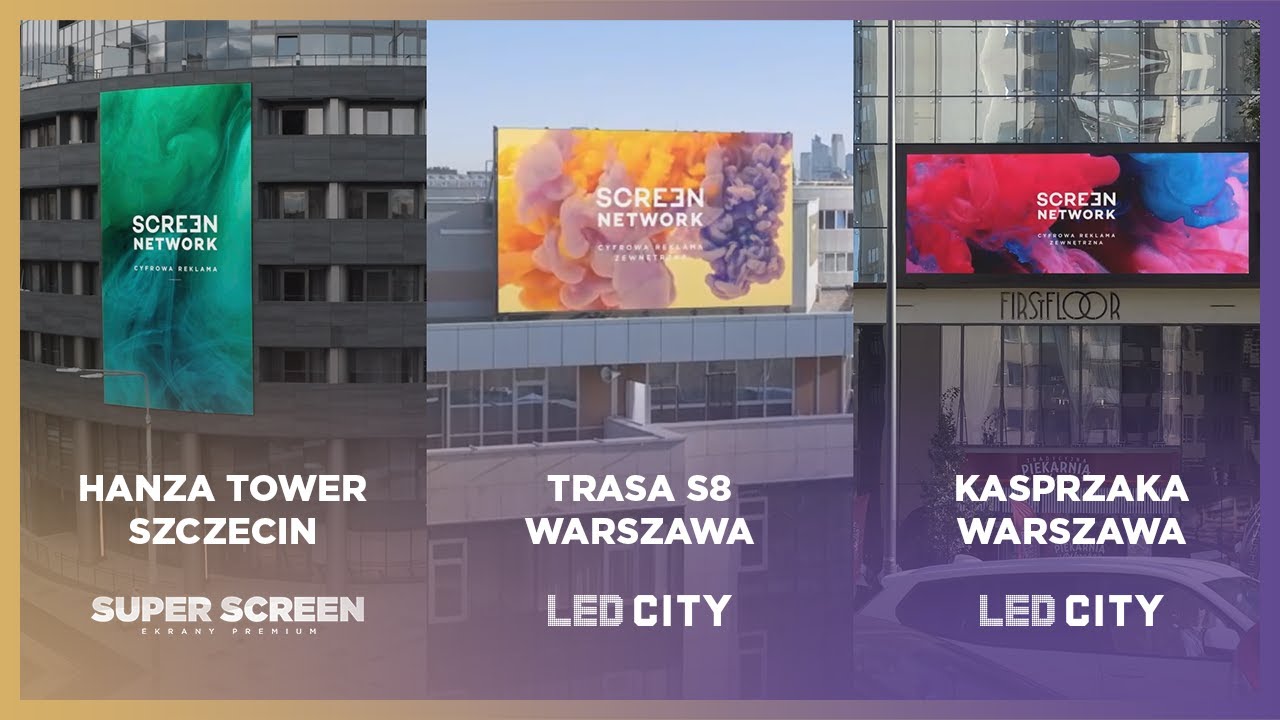 Nowe ekrany w Warszawie i Szczecinie – współpraca z J.W. Construction ...